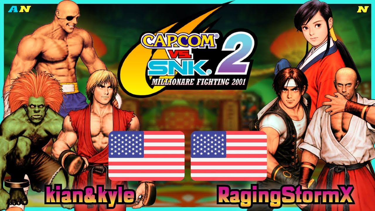 Capcom Vs. SNK 2 || kian&kyle 🇺🇸 VS 🇺🇸 RagingStormX || FLYCAST ...