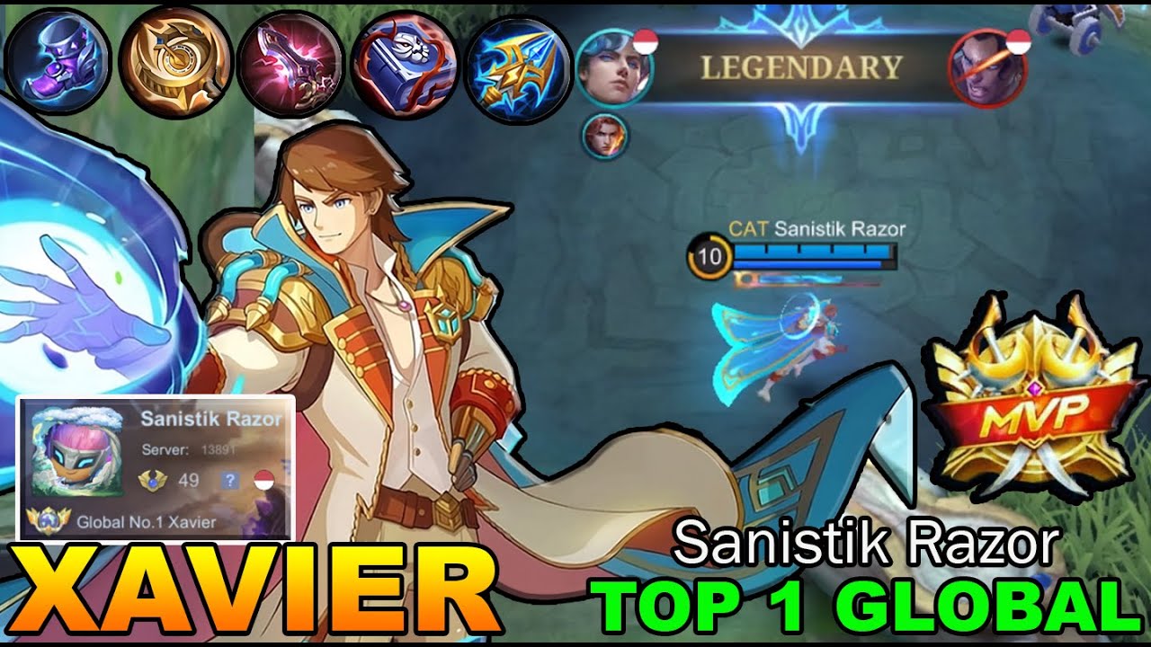 Legendary Xavier🔥 One Shot Ultimate Combo -Top 1 Global Xavier By ...