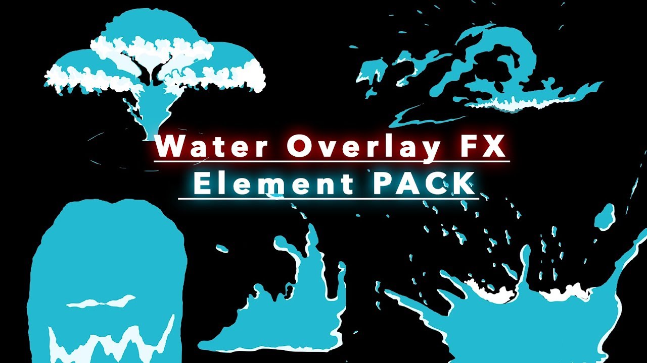 Water overlay fx element pack - YouTube
