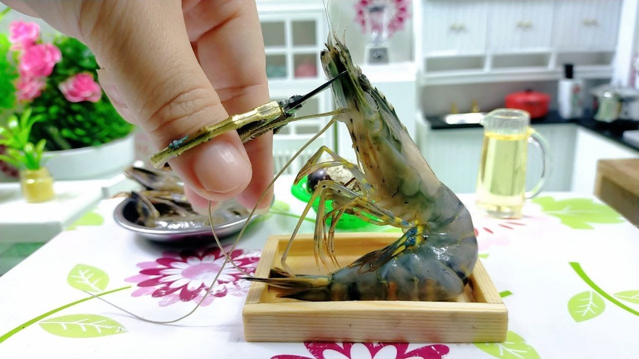How to Cook Miniature Shrimp 🦐🦐🦐 So Yummy Miniature Food Cooking In ...