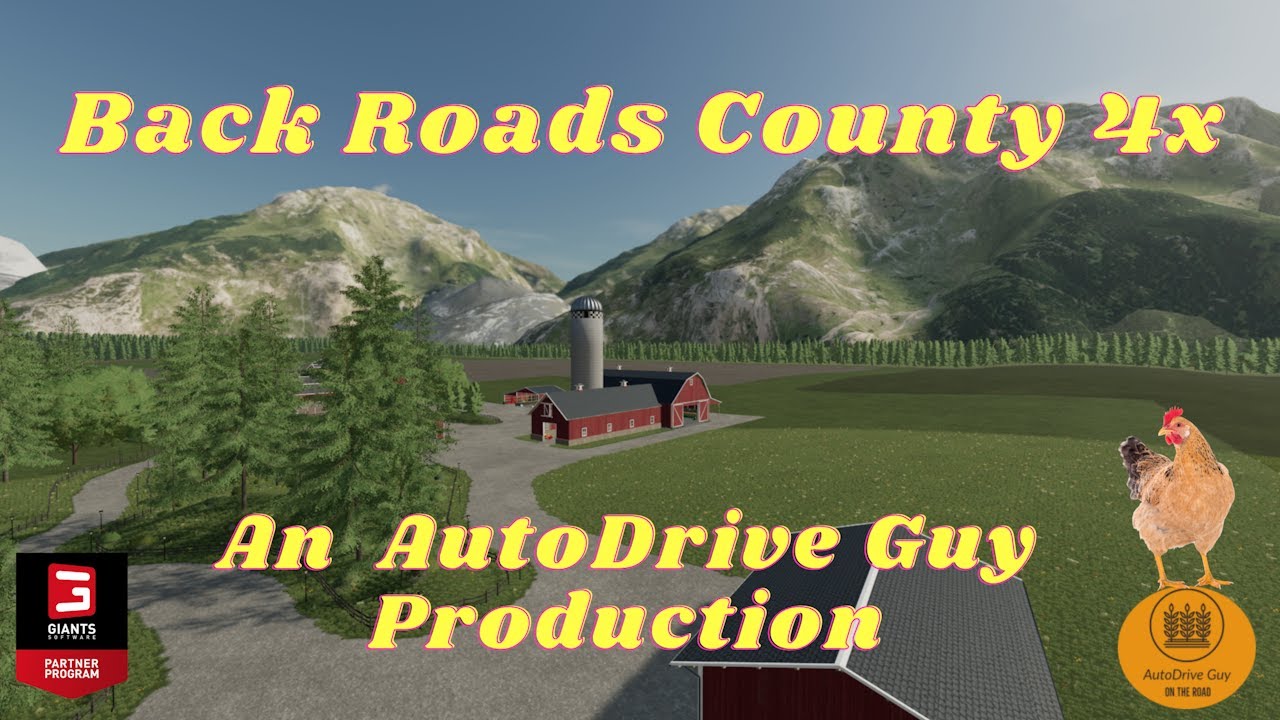 Farming Simulator 22 - Back Roads County 4x Autodrive - YouTube