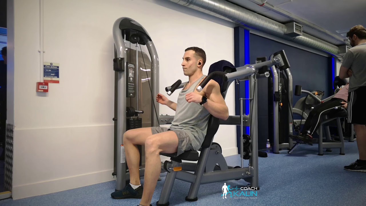 Shoulder press - wide/pronated grip - YouTube