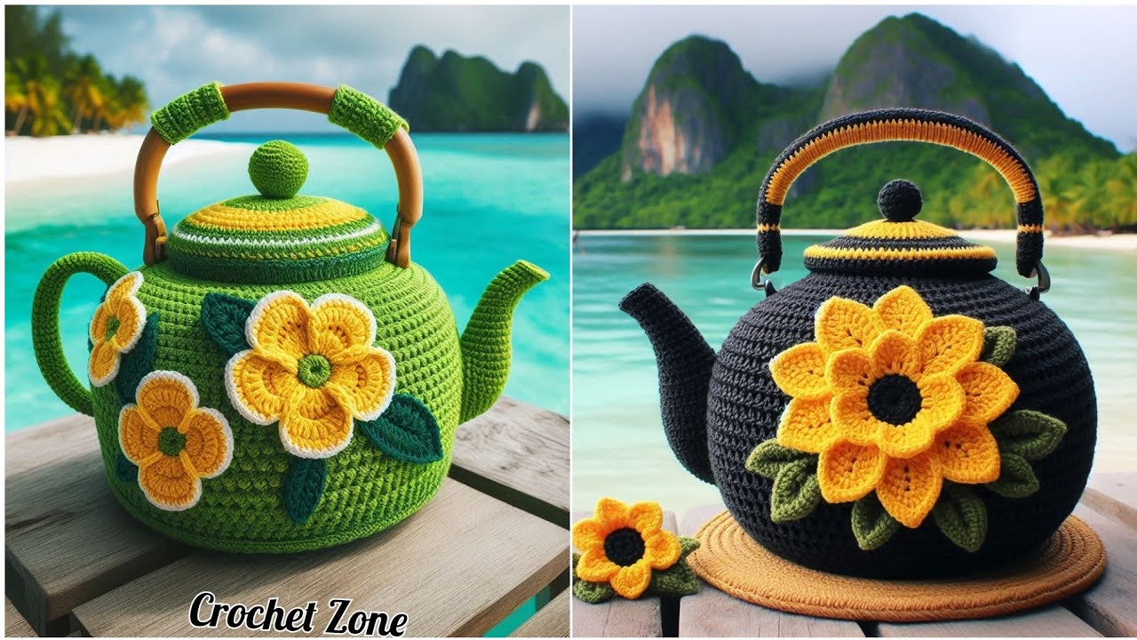 Beautiful Crochet Kettle Cover Design Ideas | Unique & Creative Crochet ...