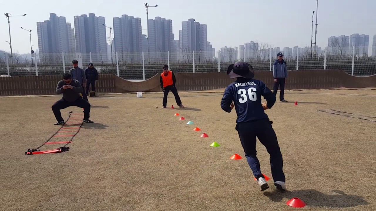 Korea Cricket - cricket circuit training 크리켓 서킷 훈련 - YouTube
