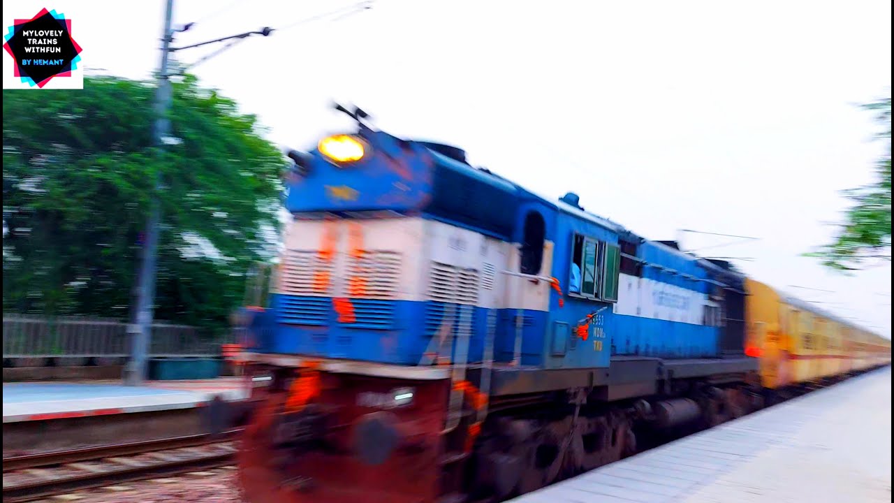 New HARYANA EXPRESS, adorned with a garland of flowers, arrived in ...