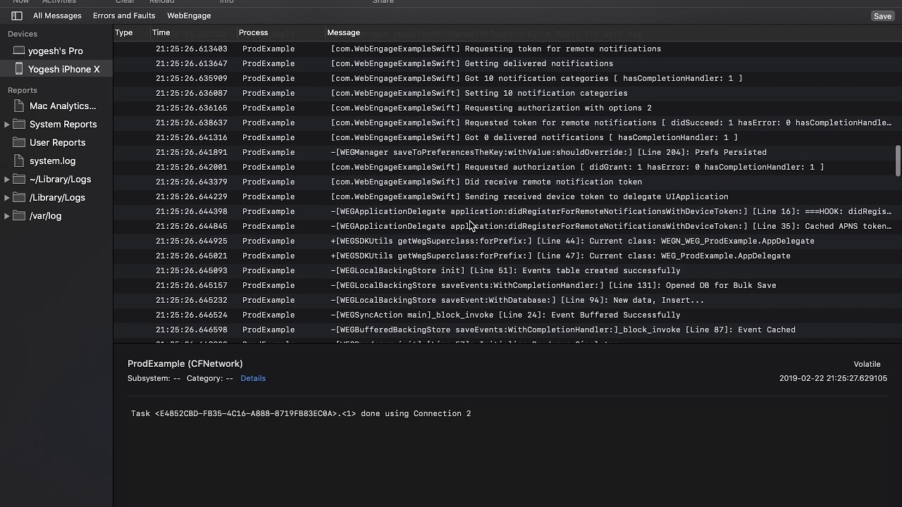 Demo of using Mac Console for reading logs from iOS apps - YouTube