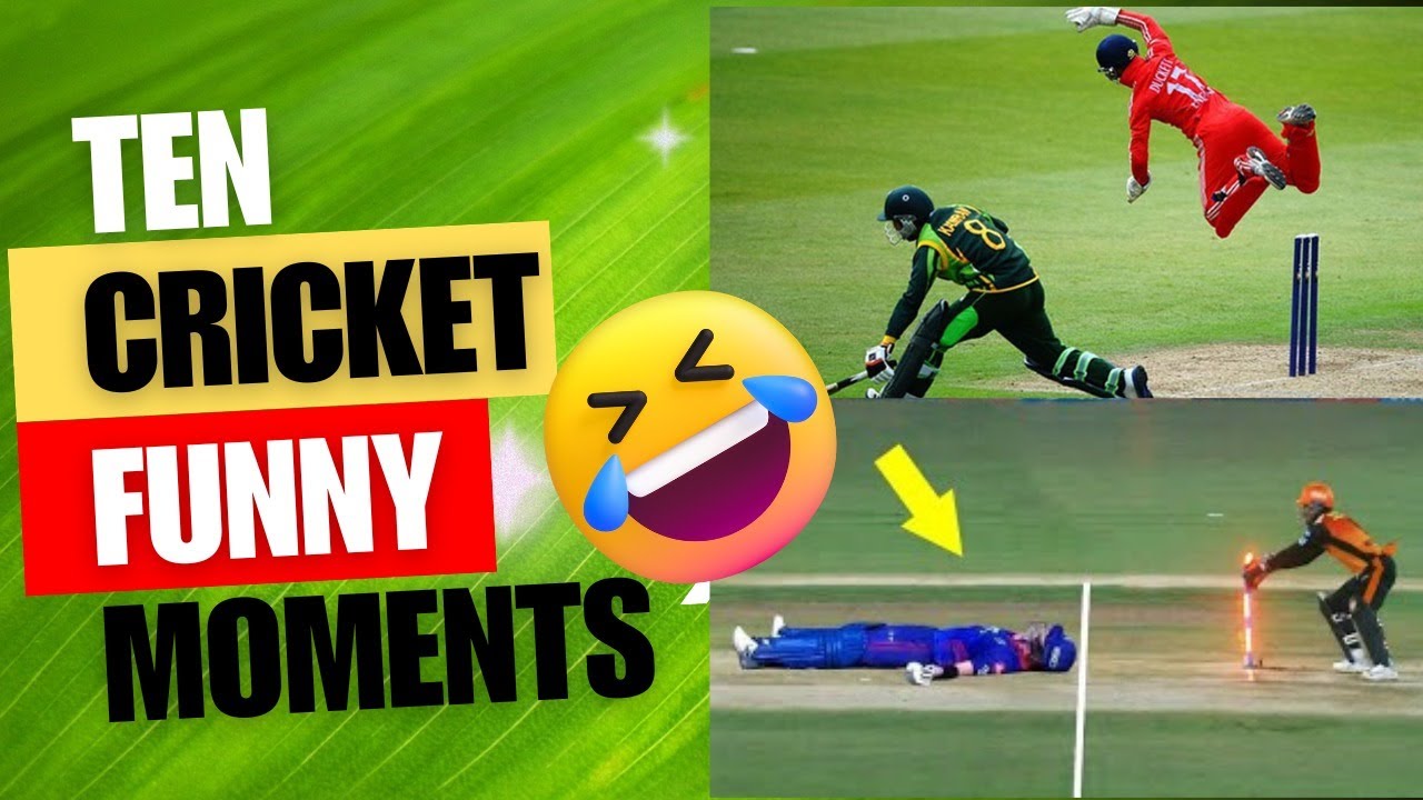 10 funny cricket moment | cricket funny moment | top 10 with zaki - YouTube