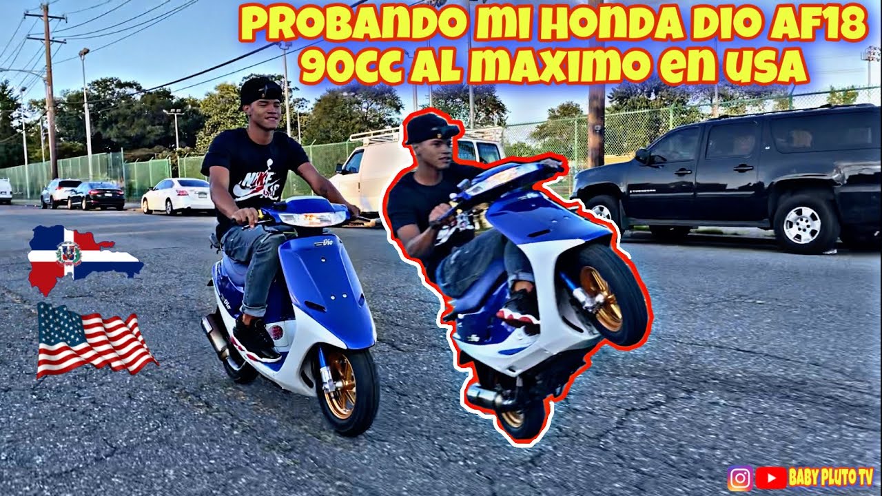 HONDA DIO AF18 90CC LA MÁS NUEVA DE PHILADELPHIA USA/ PROBÁNDOLA AL ...