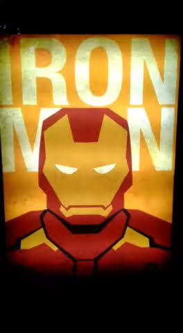 Iron Man - Display Letreiro Luminoso Placa Led Decoração - Homem de ...