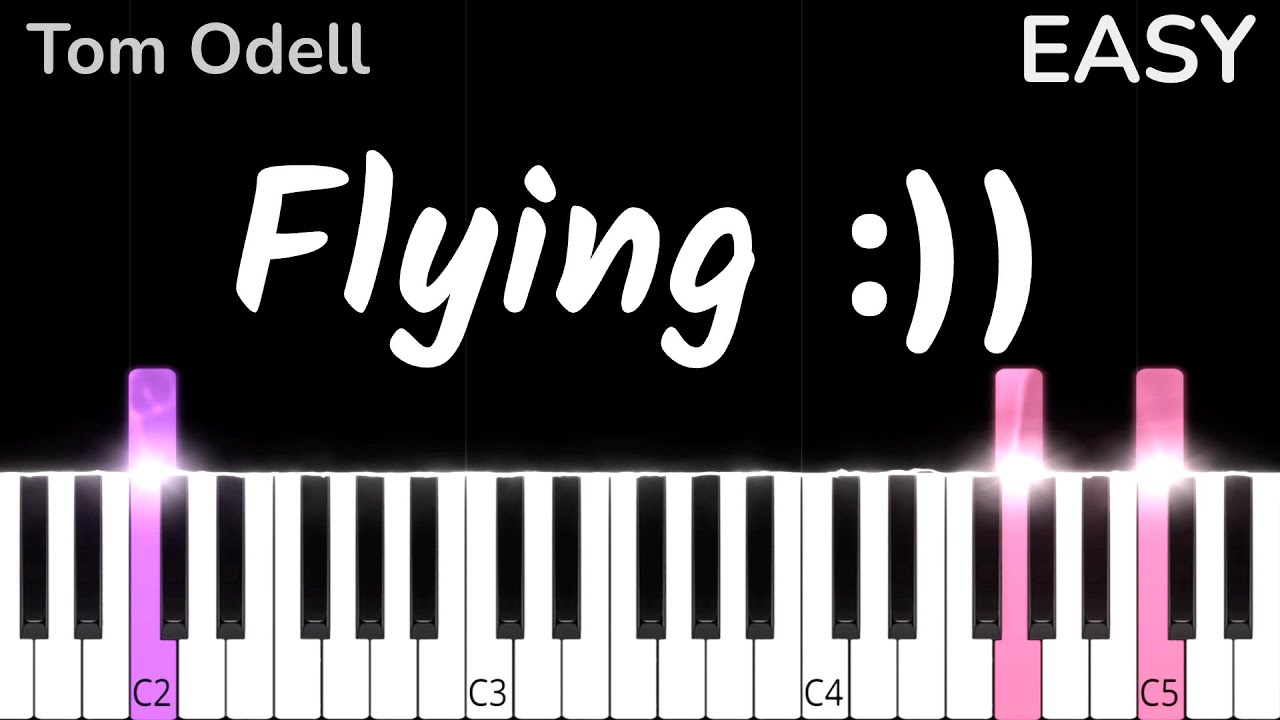 Flying EASY Piano Tutorial - YouTube
