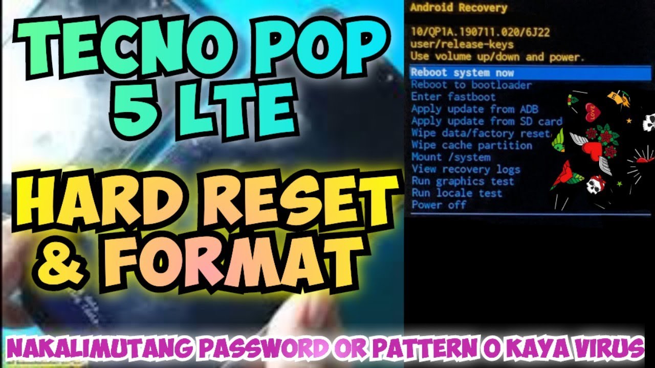 TECNO POP 5 LTE BD4A HOW TO HARD RESET - YouTube