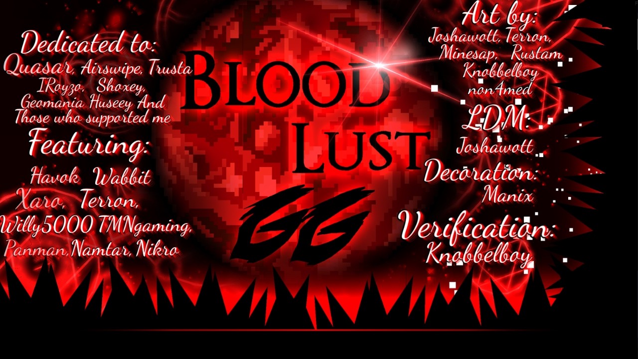 (TOP 145) (FIRST LIST DEMON) Bloodlust 100% // By Knobbelboy - YouTube
