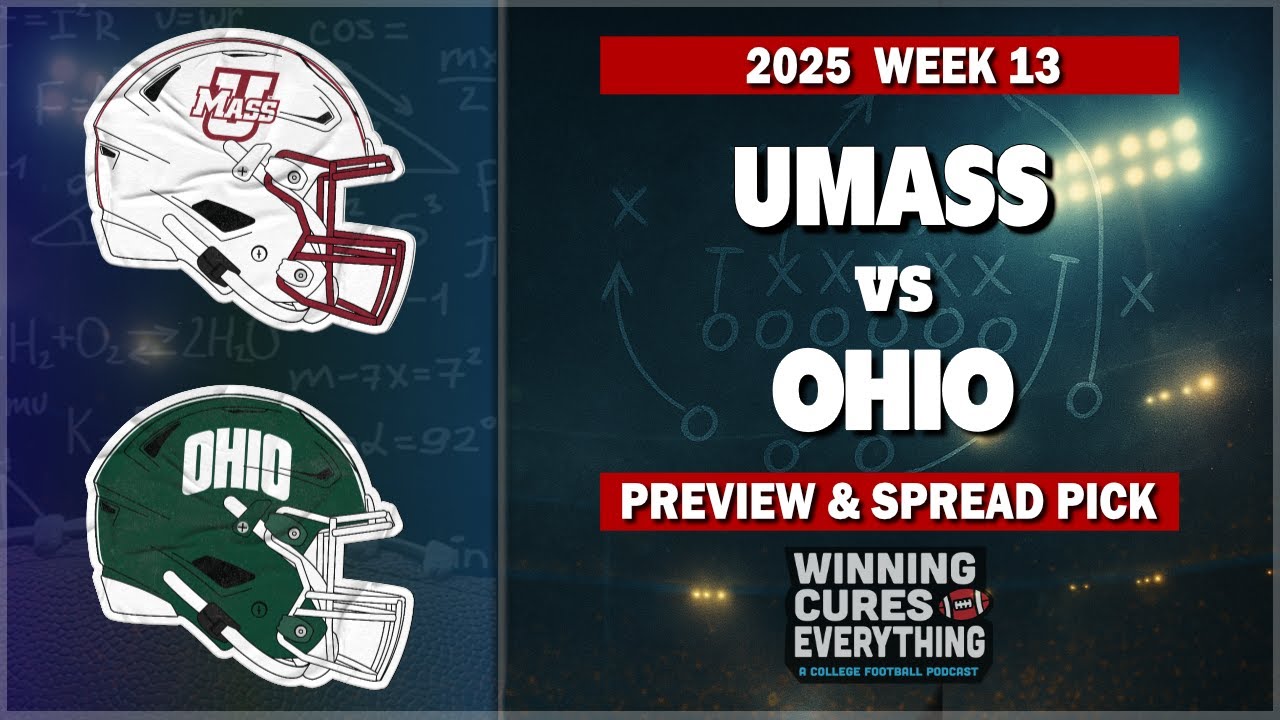 UMass vs Ohio Prediction & Model Picks Against the Spread 2025 - YouTube