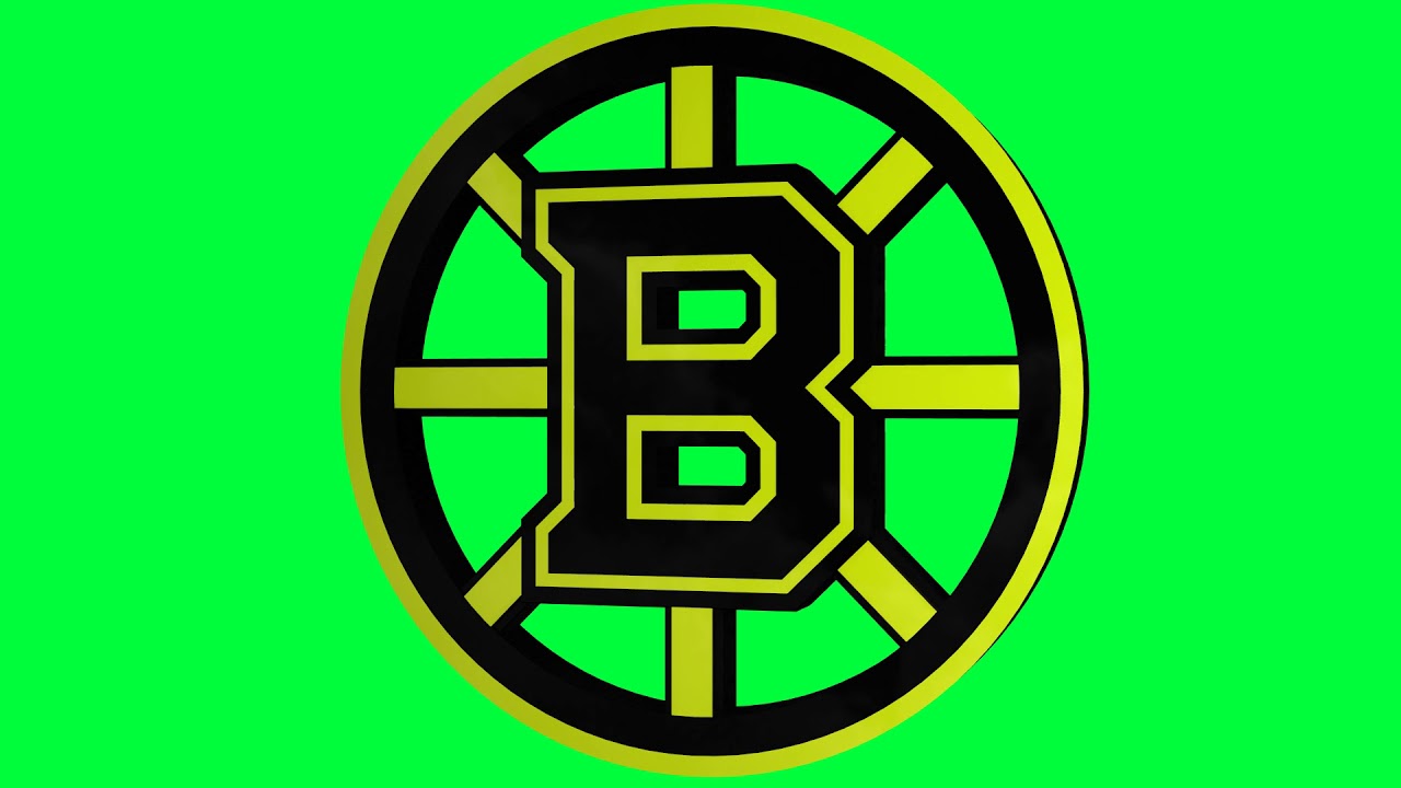 Boston Bruins Green Screen Logo Loop Chroma Animation - YouTube