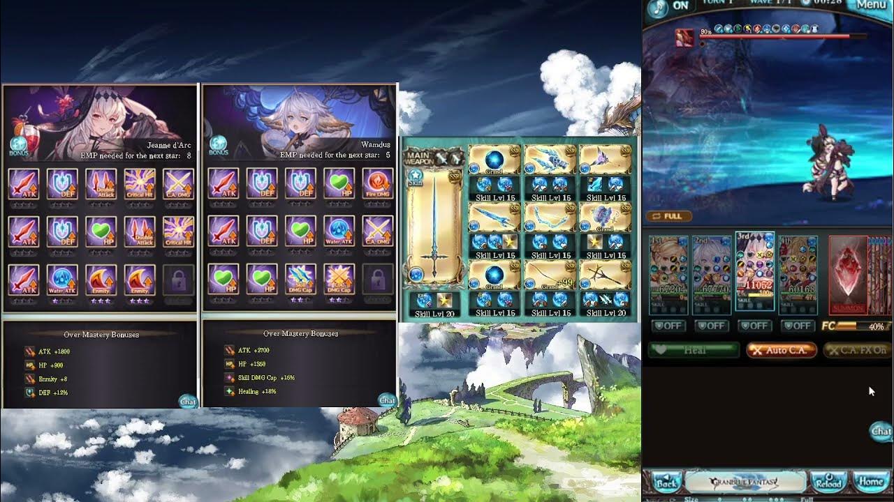 「GBF」Wamdus & Jeanne d'Arc Water Summer Showcase - YouTube