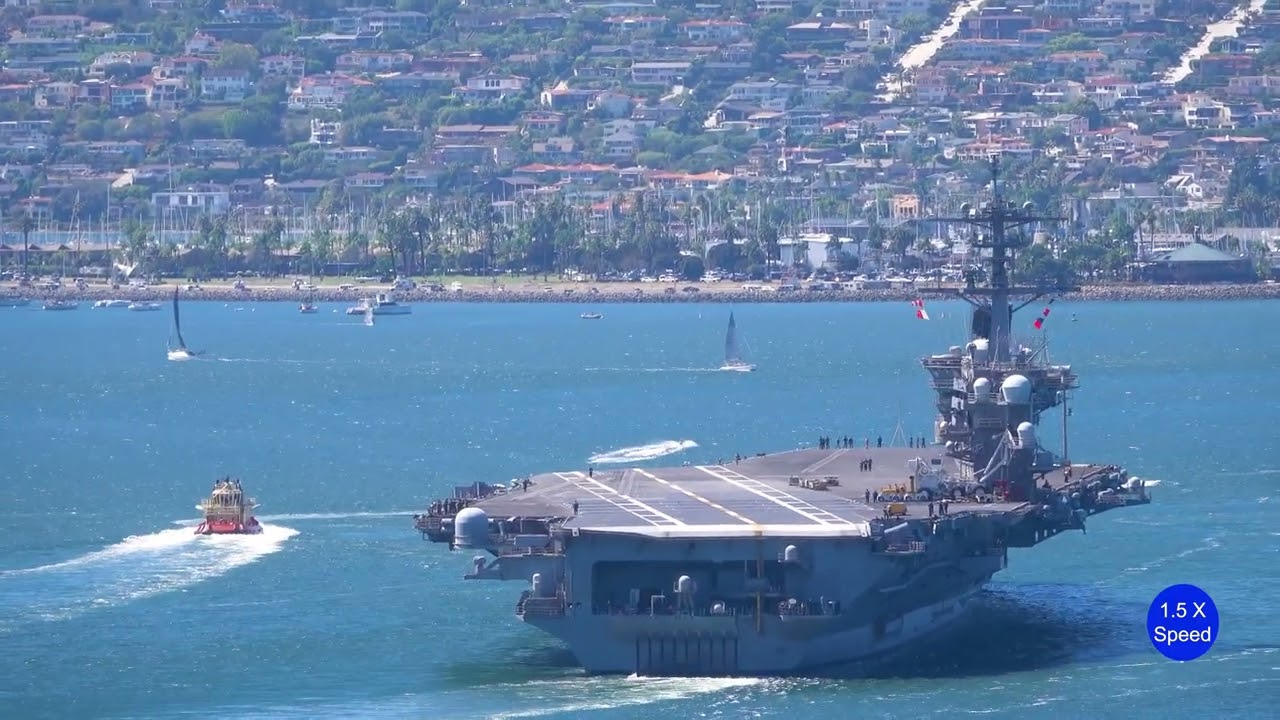 USS Abraham Lincoln (CVN 72) Outbound - September 22, 2022 - San Diego ...