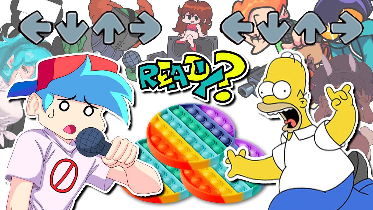 FNF Characters Tournament with Simpson's |POP-IT Battle|FRIDAY NIGHT ...