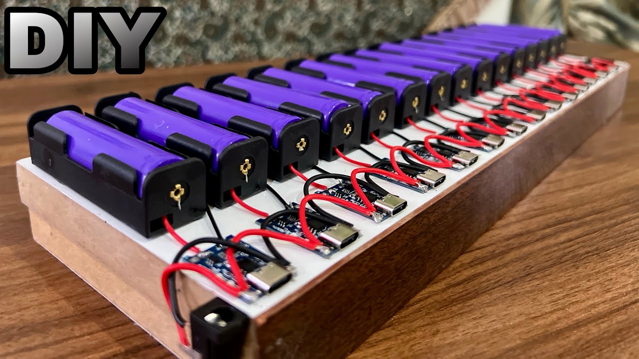 How to make a charger for 18650 battery with TP4056 module / DIY - YouTube