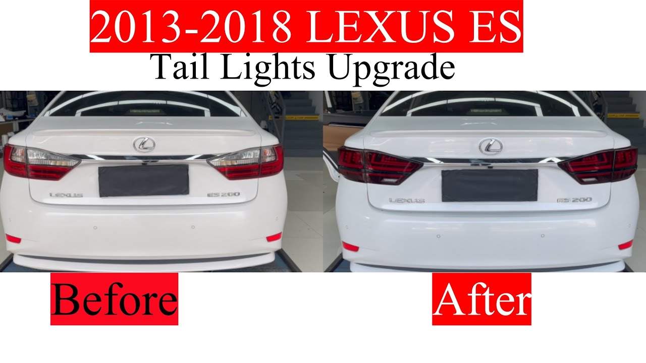 How to remove/install car tail lights for LEXUS ES 300h ES350 2013-2018 ...