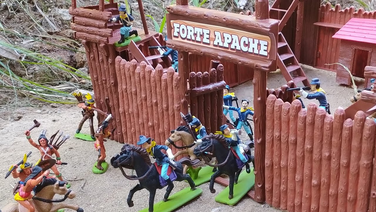 GIGANTESCO FORTE APACHE Super Batalha da Gulliver - CAIXA DE BRINQUEDOS ...