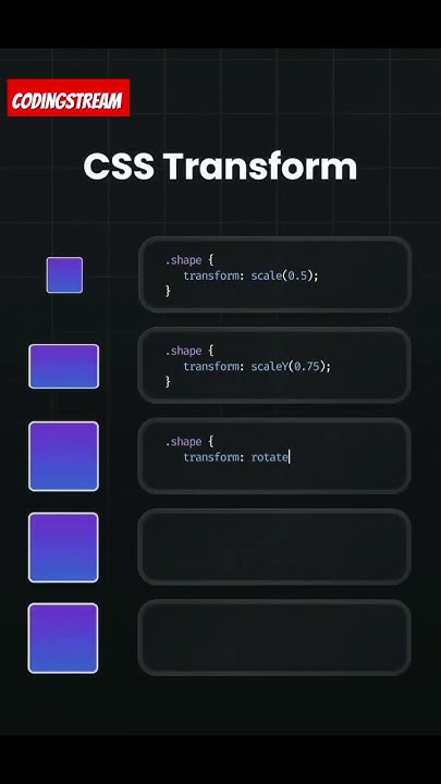 CSS Transform in CSS #learnhtml5andcss3 #subscribemychannel #htmlcss #youtubeshorts #shortvideo ...