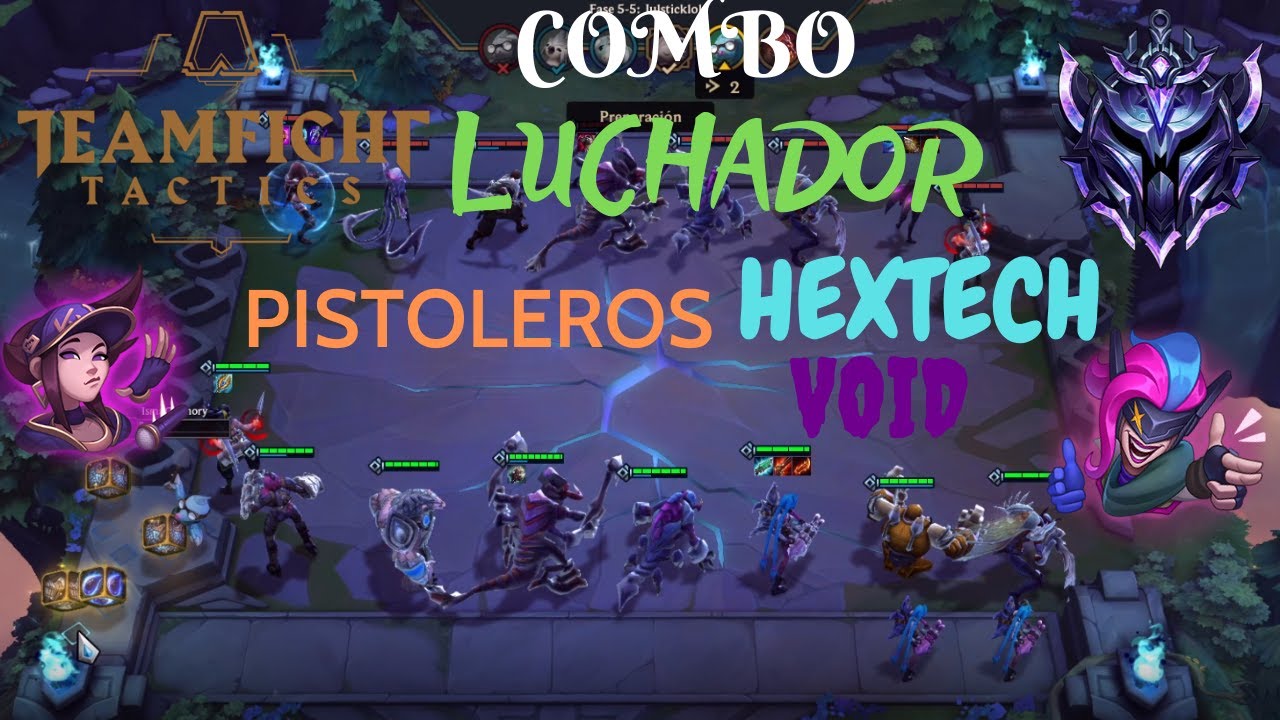 Team Fight Tactics COMBO LUCHADOR + VOID + HEXTECH + PISTOLERO + JINX ...