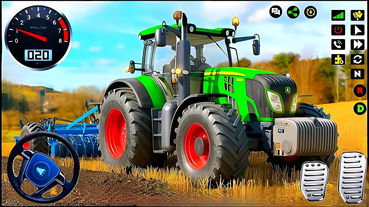 Modern Tractor Farming Driving Simulator 3D - Euro Tractor Farming ...
