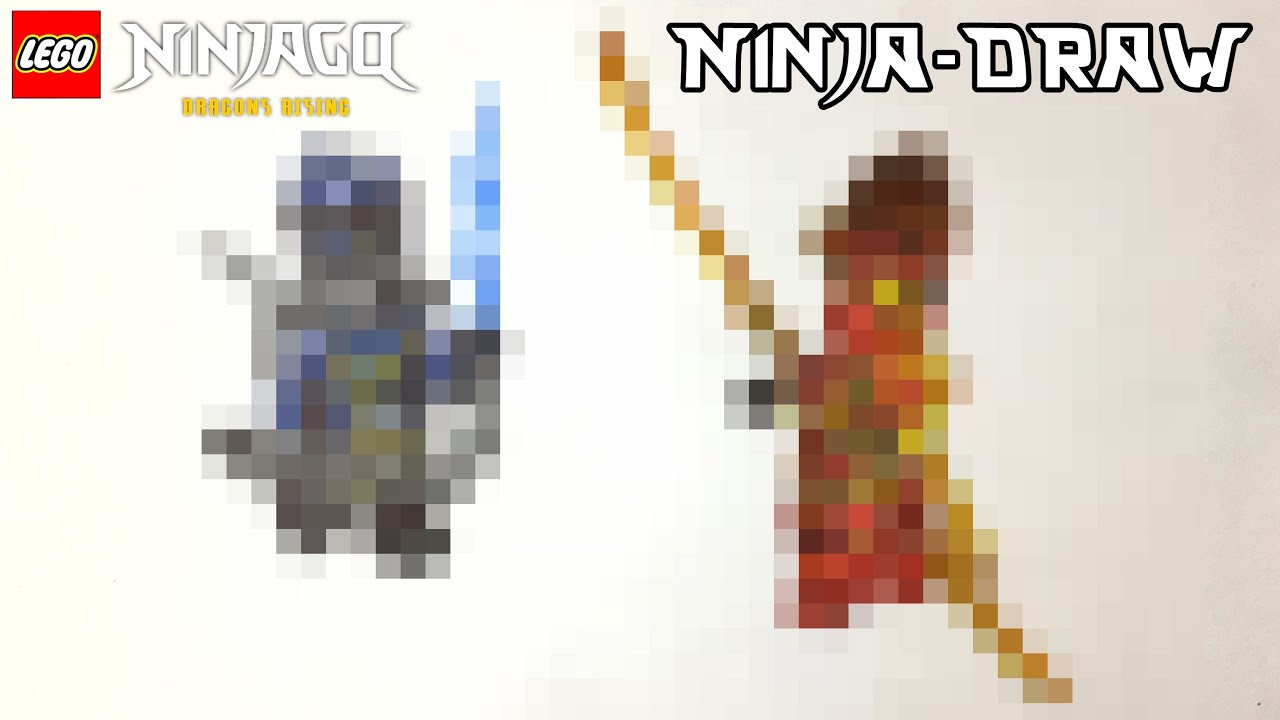 Ninja-Draw 50 минут (Злой Джей VS Кай) LEGO Ninjago Dragons Rising ...