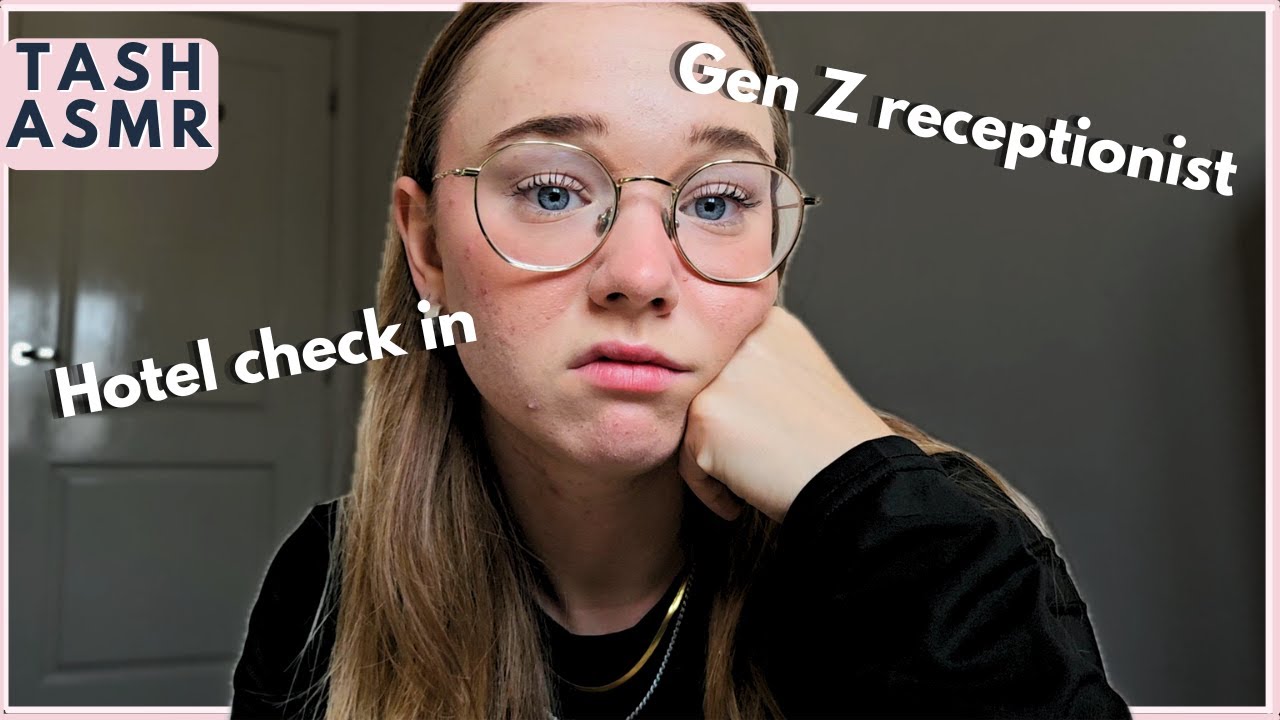 ASMR Rude Gen Z receptionist RP - YouTube