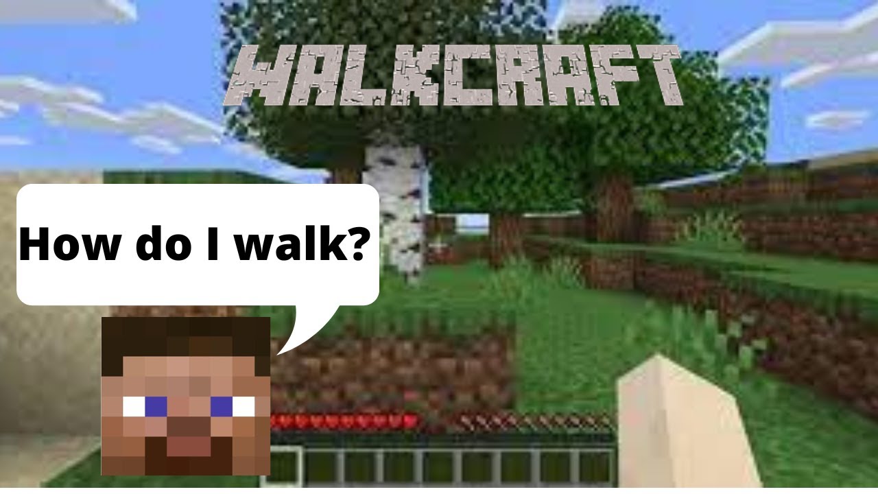 How to walk in minecraft? -tutorial - YouTube