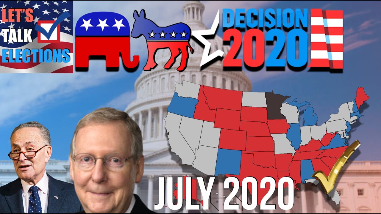 The 2020 Senate Elections as of July 2nd, 2020 - YouTube