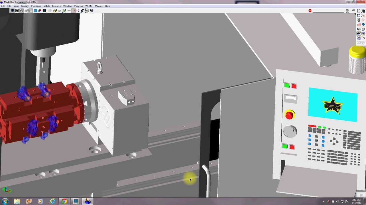 Vertical Tombstone Machine Tool Model - YouTube