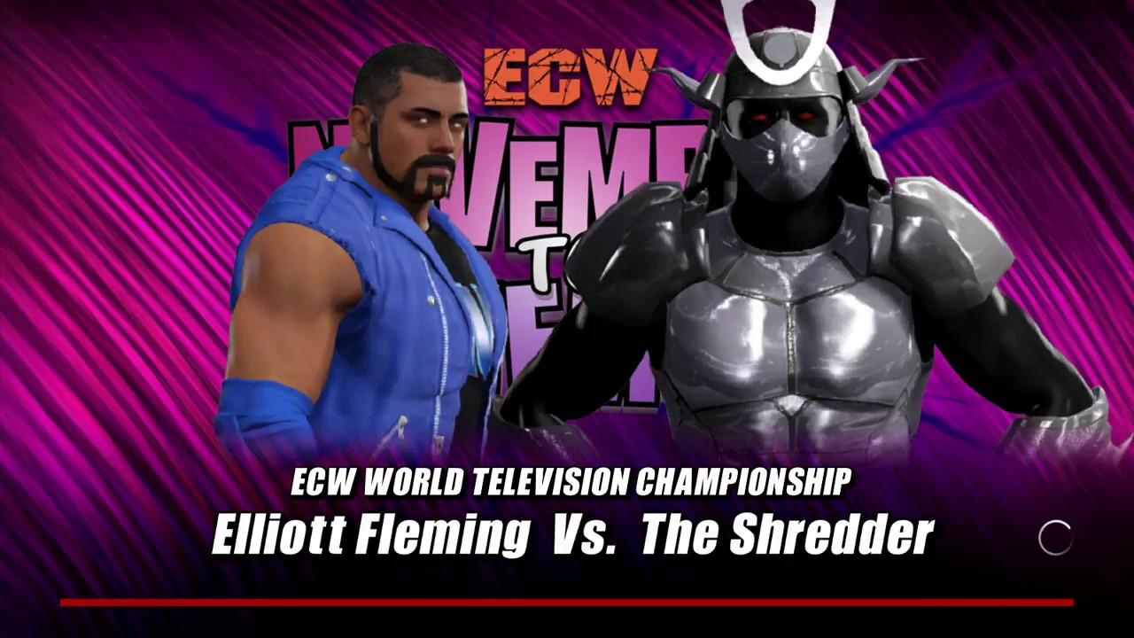 WWE 2K17 Elliott Fleming vs the Shredder - YouTube