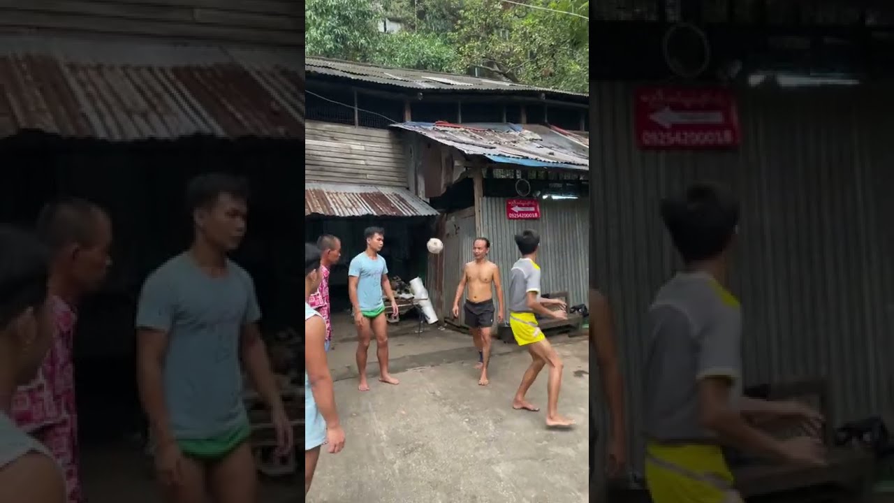 “Chinlone” - A Traditional National Sports of Myanmar 🇲🇲 - YouTube
