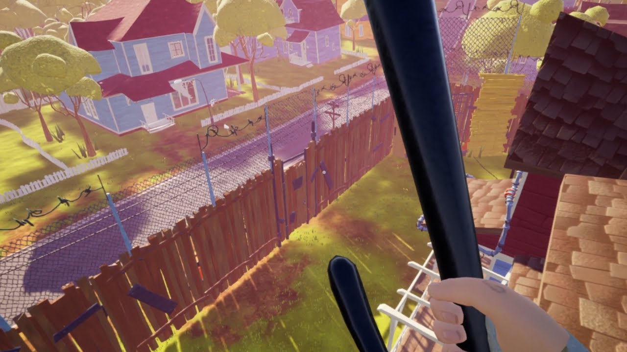 FLYING OFF ACT 2 HOUSE ROOF GONE WRONG - Hello Neighbor Mod - YouTube