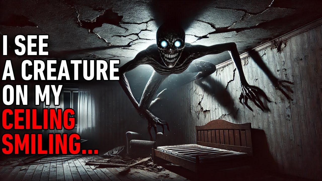 The Creature Crawling on My Ceiling Smiles With Its Shimmering, Empty ...