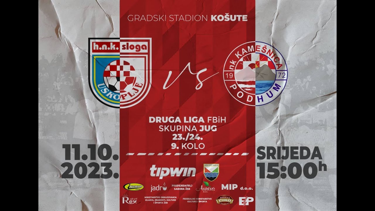 HNK Sloga - NK Kamešnica | sezona 2023/24 - YouTube
