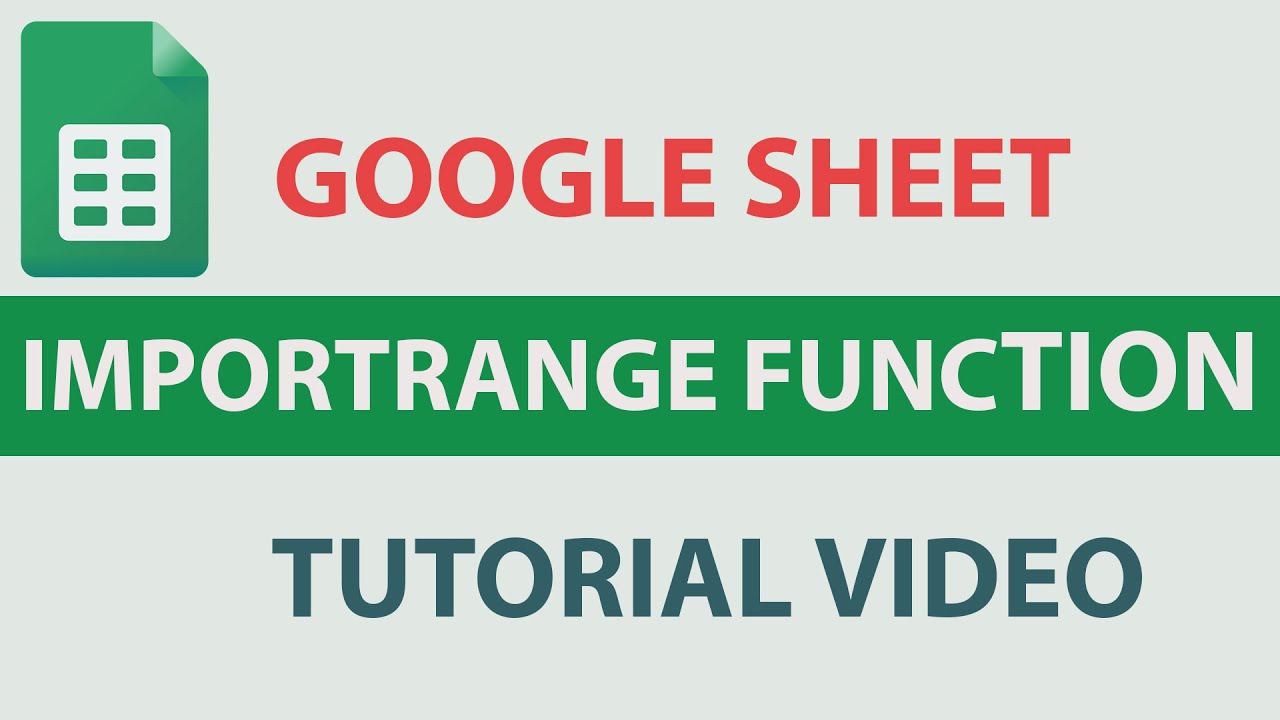 1. Google Sheet - Importrange Function - Pull Data From Other Spreadsheet In Hindi - YouTube