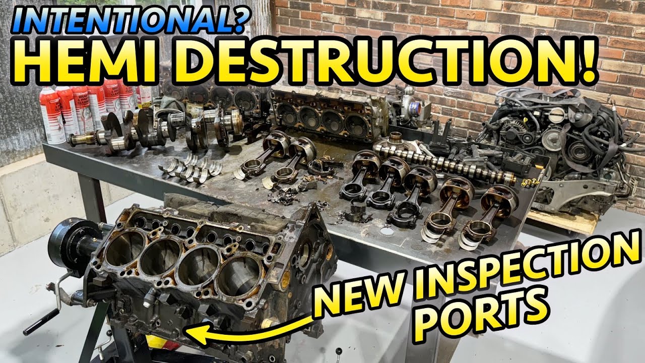DESTRUCTION! 200K Mile 5.7L HEMI Charger Engine RUINED ON PURPOSE ...