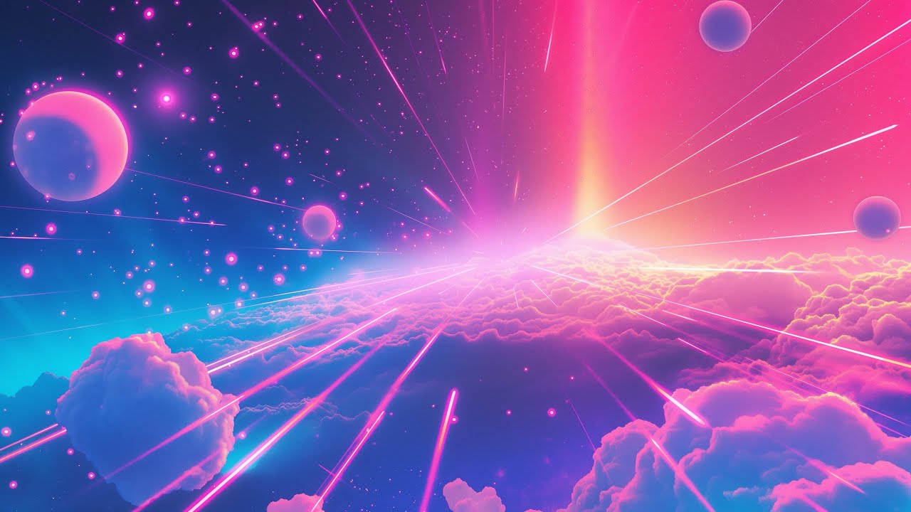 Lofi Galaxy Illustration Background - Motion Graphics Video - YouTube