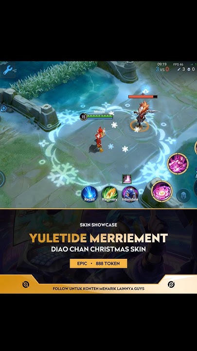 Diao Chan Yuletide Merriement - Skin Showcase HD Quality #hok #honorofkings #diaochan #shorts # ...