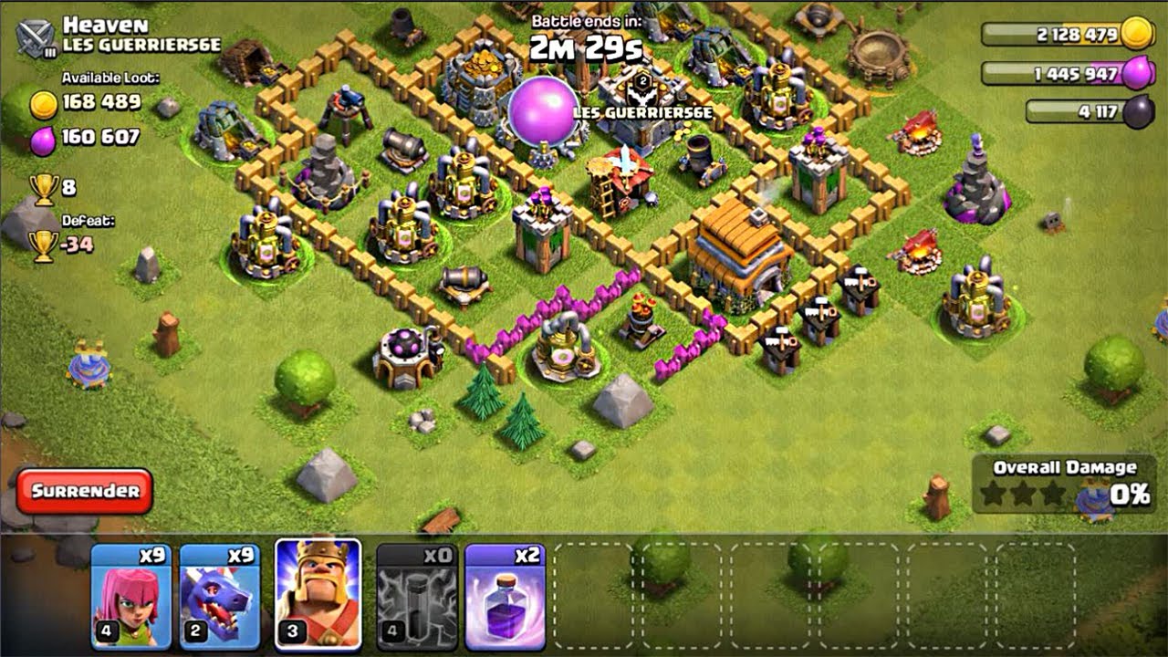 Clash Of Clans Build Your Village Attack New Attack Gameplay - YouTube