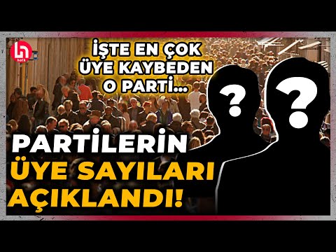 Siyasi partilerin üye sayıları açıklandı: İşte en çok üye kaybeden ve kazanan o partiler…