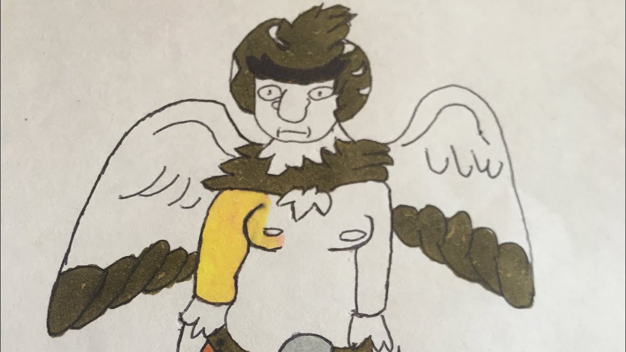 Bird person drawing (failed attempt) - YouTube