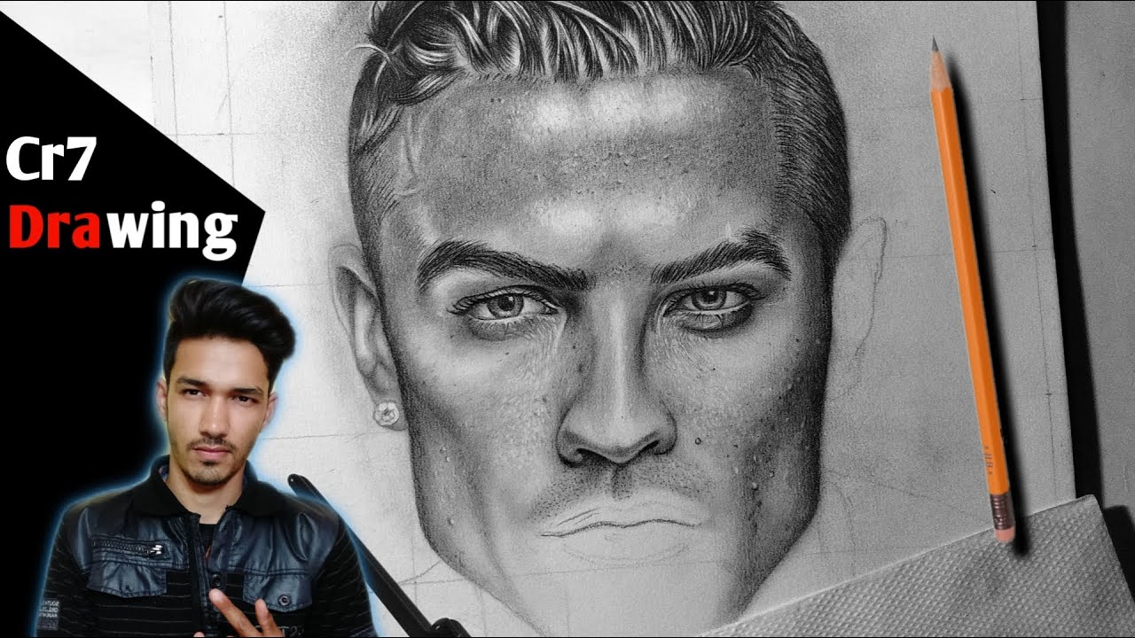 Realistic face shading & skin texture drawing with pencils // pawan ...