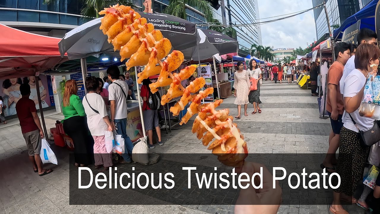 How to make Delicious Twisted Potato in Myanmar? - YouTube