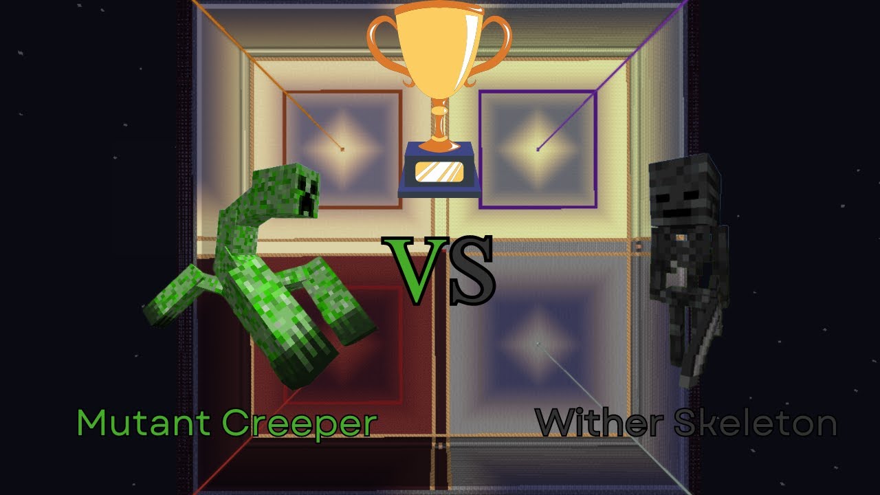 Mutant Creeper vs Wither Skeleton - YouTube