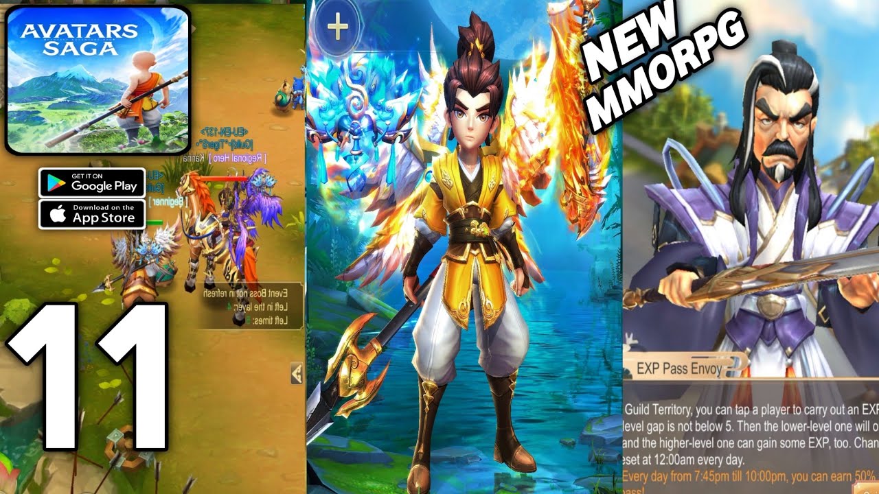 Kung Fu Saga (Avatars Saga) Gameplay part 11 - MMORPG Game (Android ...