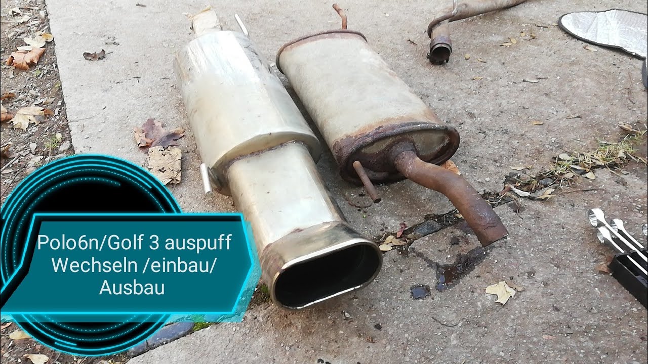 VW Golf 3 /Polo6n - Auspuff Tauschen/wechseln/einbauen/ausbauen | DS ...
