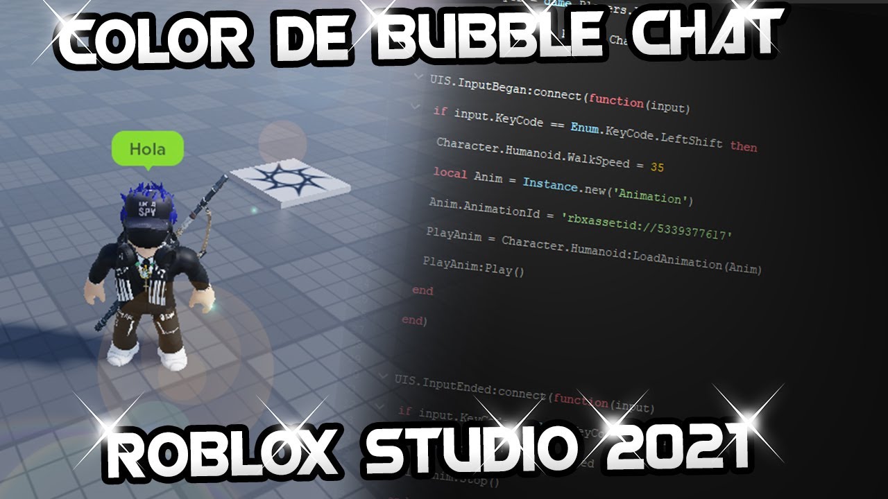 💬Como Cambiar El Color Del Bubble Chat En Roblox Studio 2021!!💬 - YouTube
